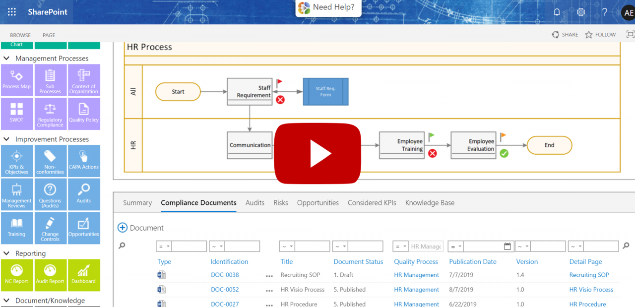 BPA Quality App on Office 365/SharePoint - 3 Minute-Introduction Video