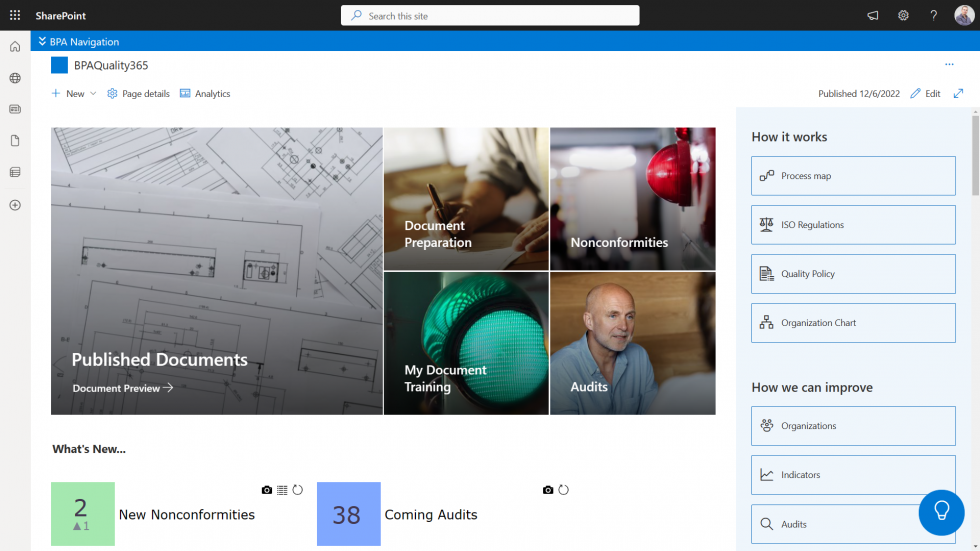 Turn Your Intranet Into a Process-Driven eQMS