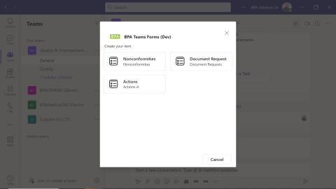 Announcing Teams Forms