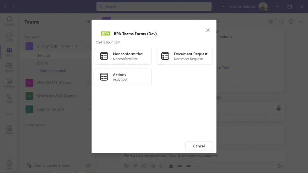 Announcing Teams Forms