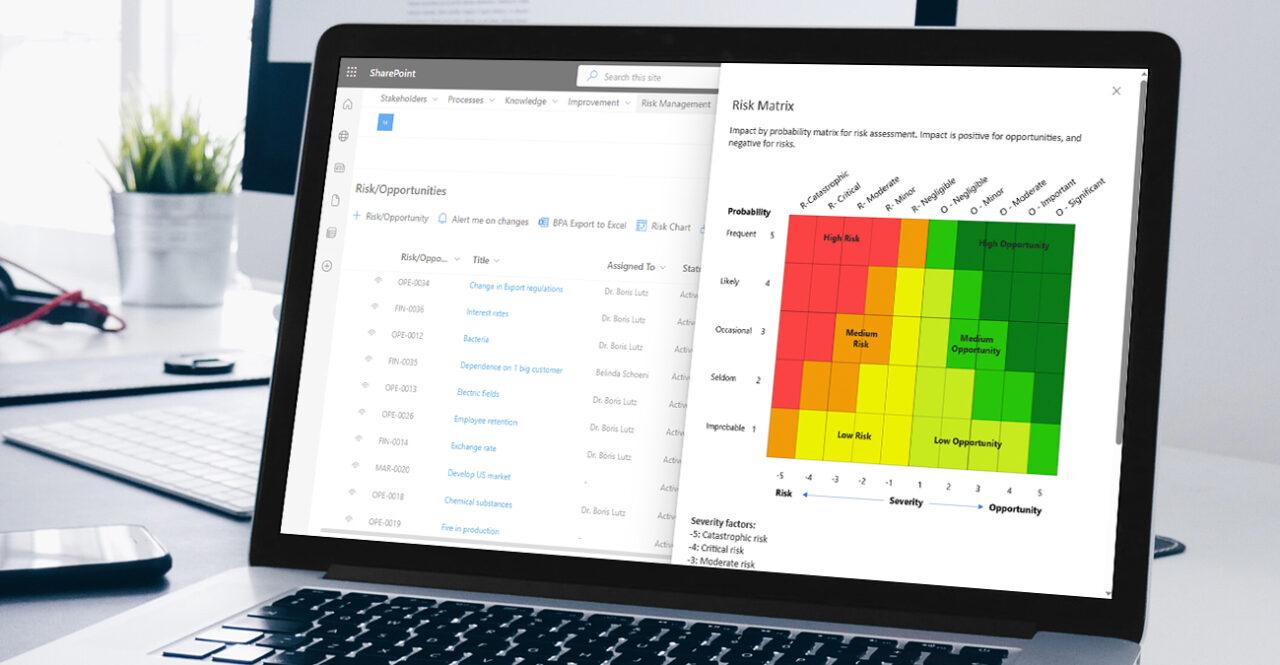 Preventive risk management | eQMS powered by Microsoft 365
